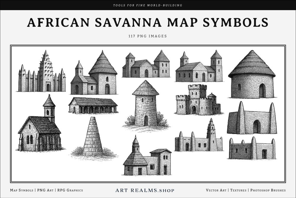 Map Symbols & Icons for RPG Maps & Books — Custom Fantasy Maps, RPG ...