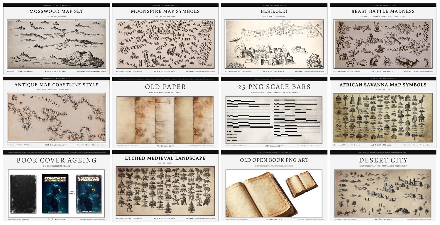 Common Map and Book Sizes for RPGs: A Guide to Easy Map-Making for ...