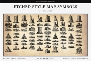 Map Symbols & Icons for RPG Maps & Books — Custom Fantasy Maps, RPG ...