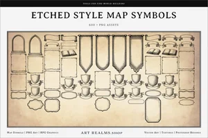 Map Symbols & Icons for RPG Maps & Books — Custom Fantasy Maps, RPG ...