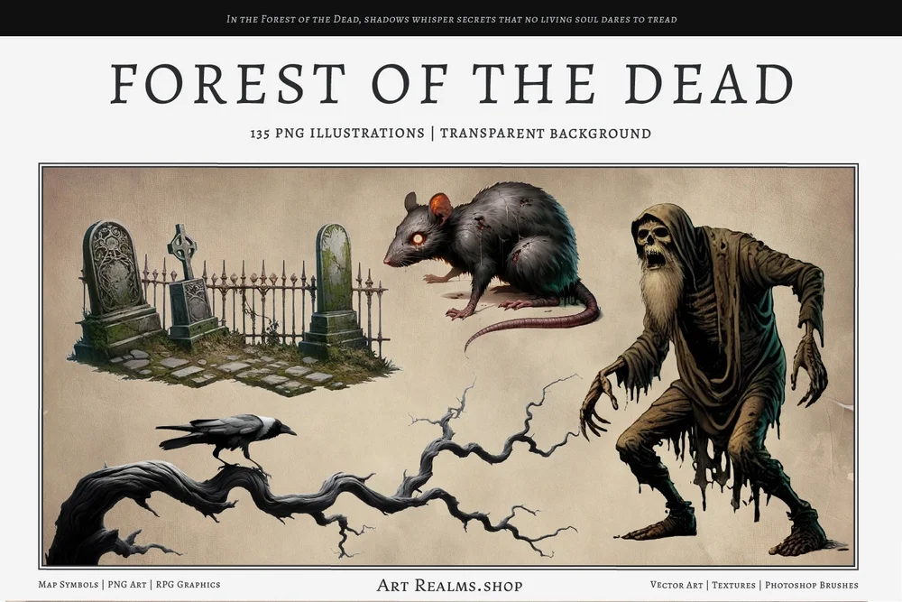 Color Fantasy Art Illustrations — Custom Fantasy Maps, RPG Symbols ...