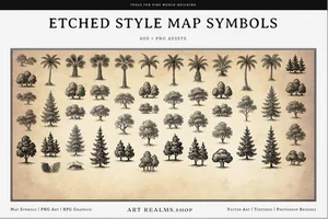 Map Symbols & Icons for RPG Maps & Books — Custom Fantasy Maps, RPG ...