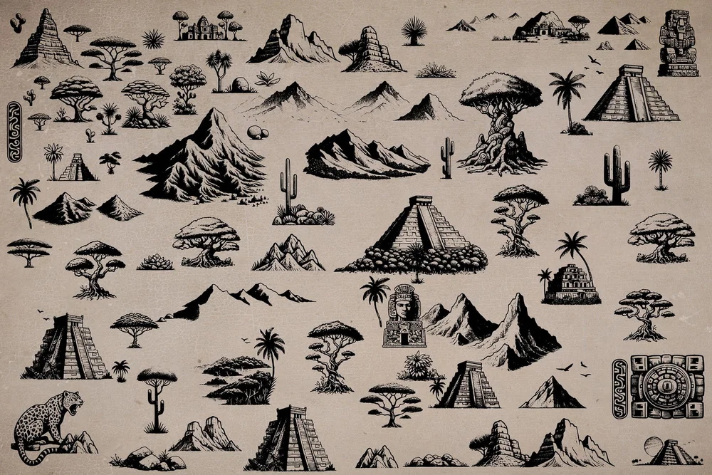 Map Symbols & Icons for RPG Maps & Books — ART REALMS & FANTASY MAP SYMBOLS