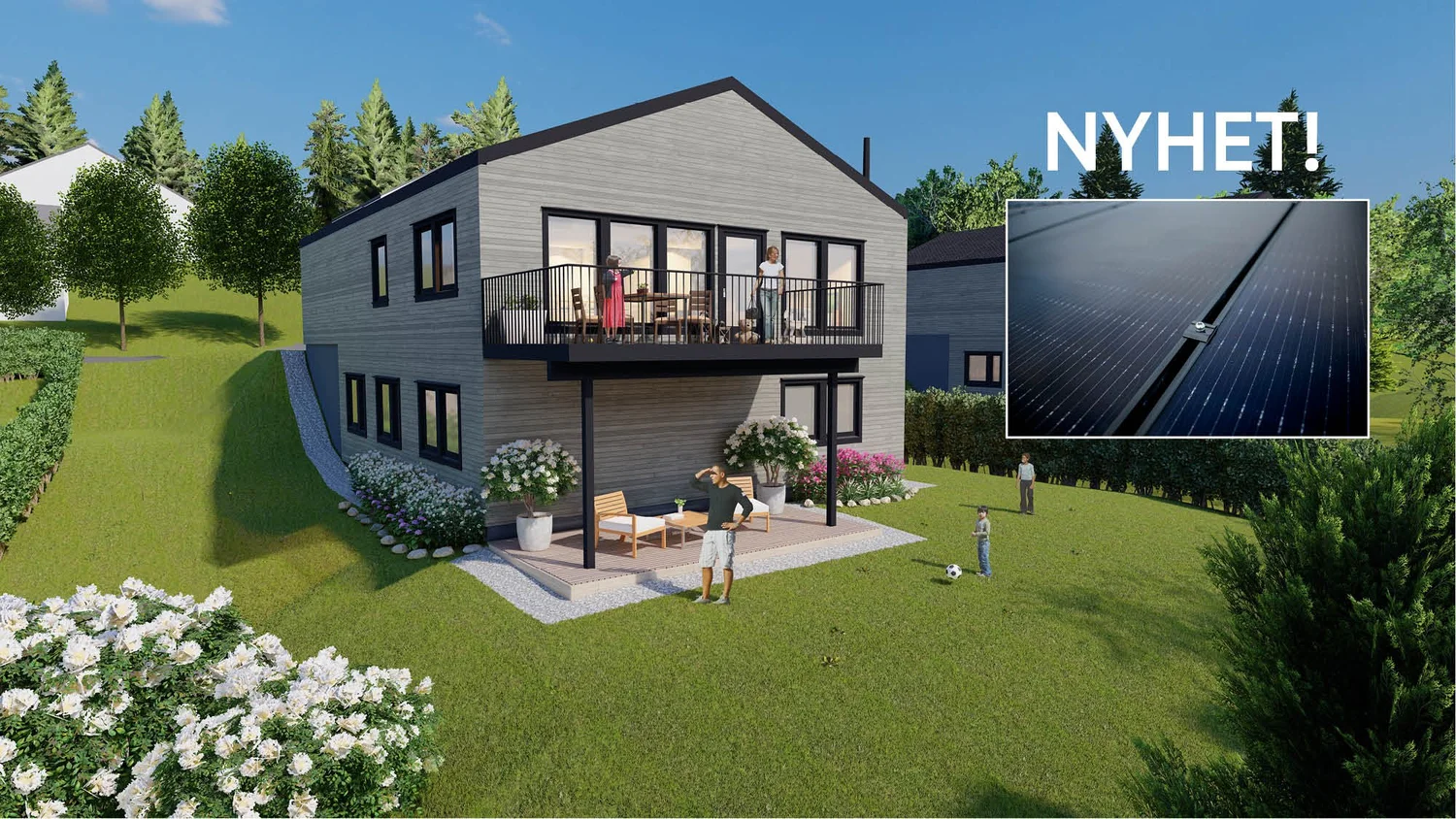Nebbenes Bygg AS leverer nå ferdighus med solceller — Nebbenes