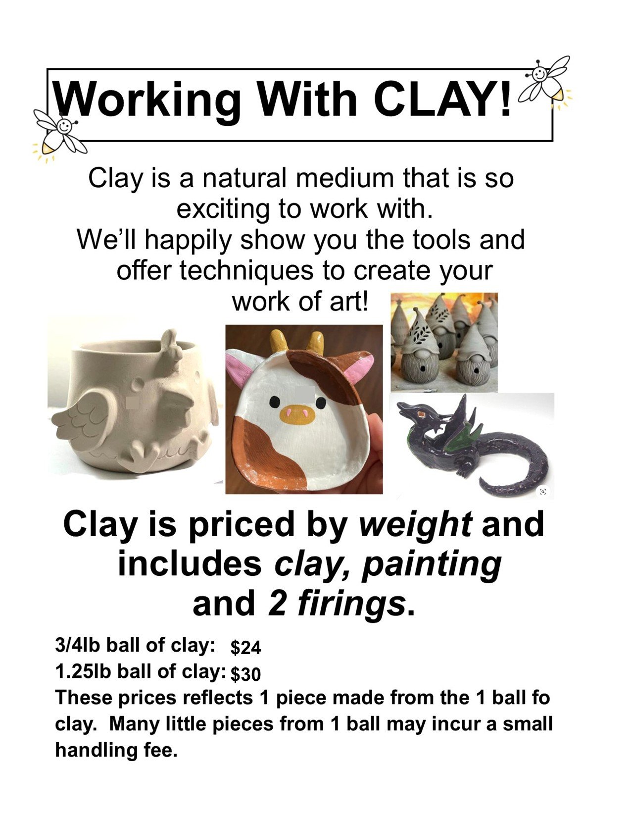Work With Clay — Firefly Pottery