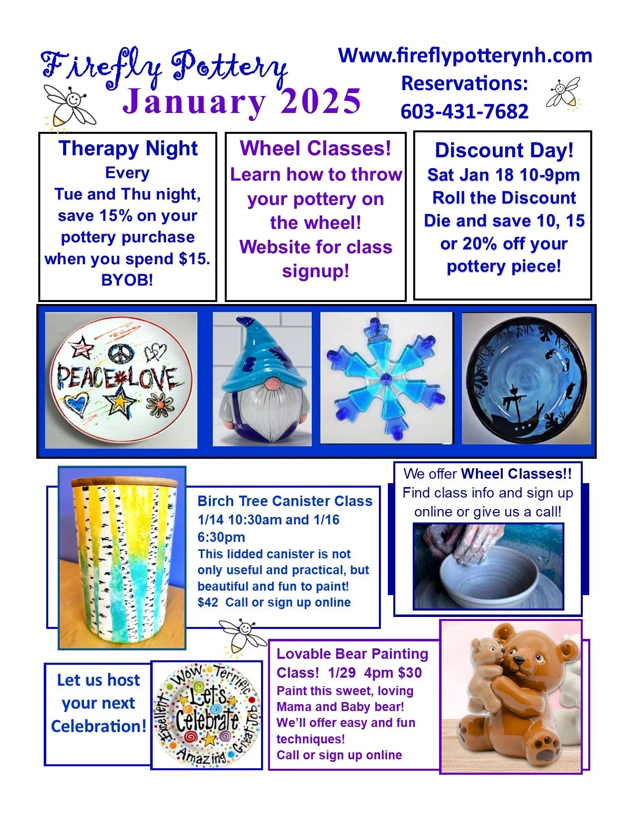 Calendar — Firefly Pottery