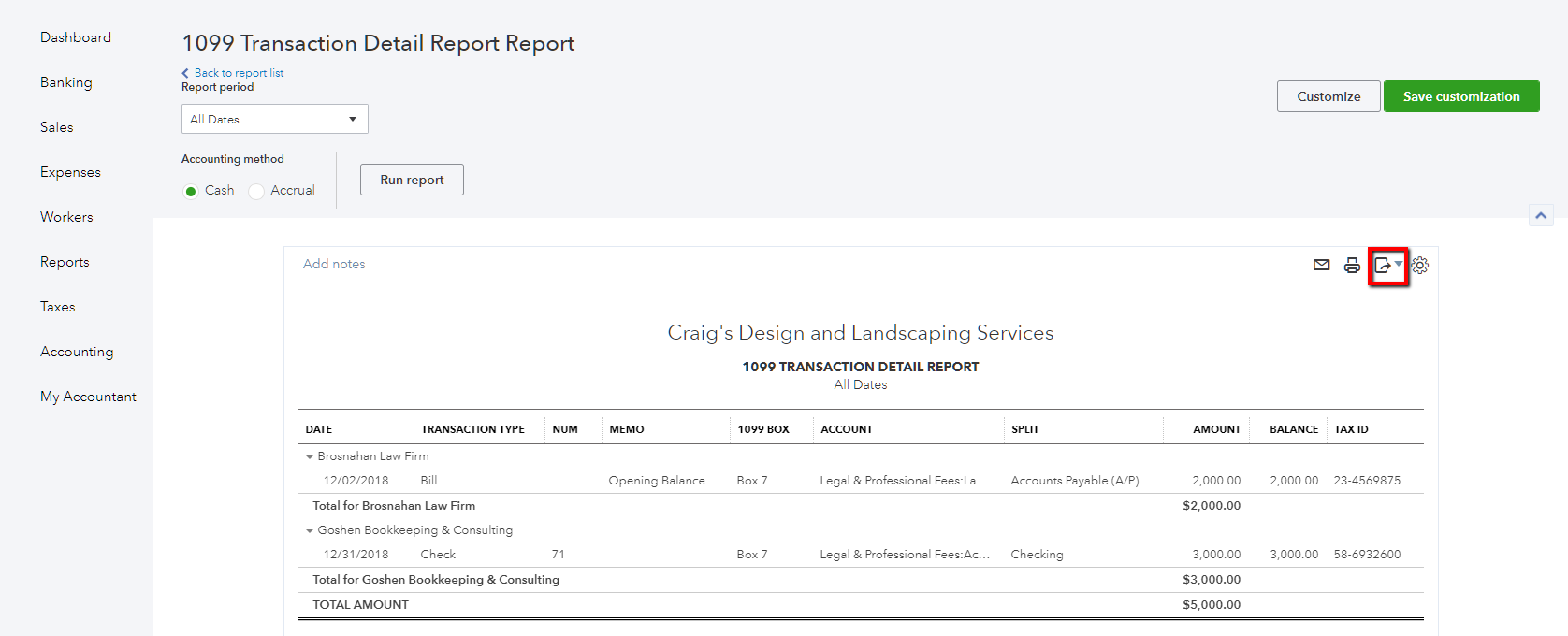 How To Create A 1099 Report In QuickBooks Online