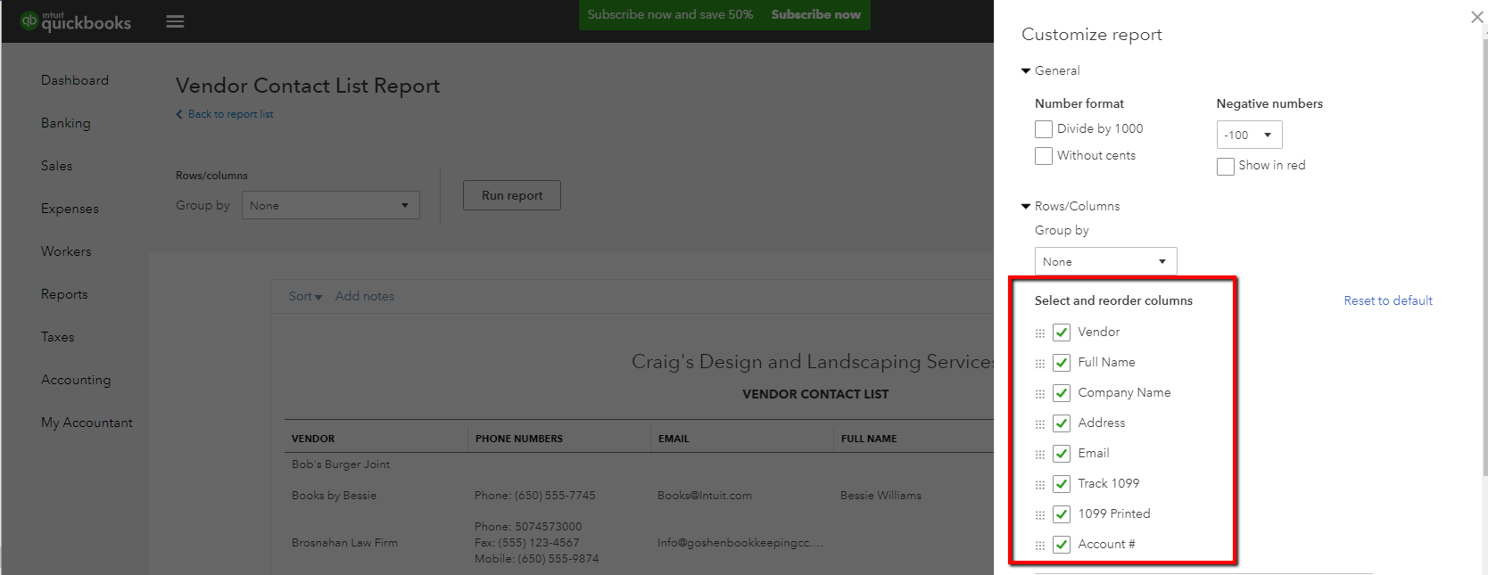 How To Create A 1099 Report In QuickBooks Online