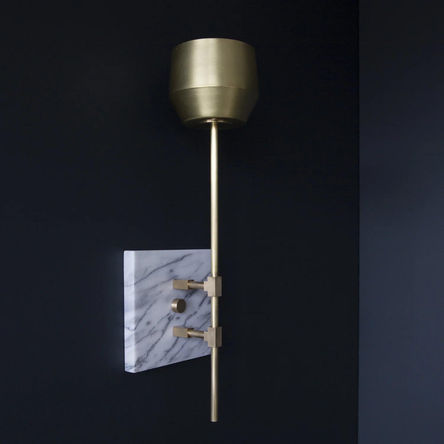 Materia Forchette Lighting | Long Sconce | Porcelain and Brass