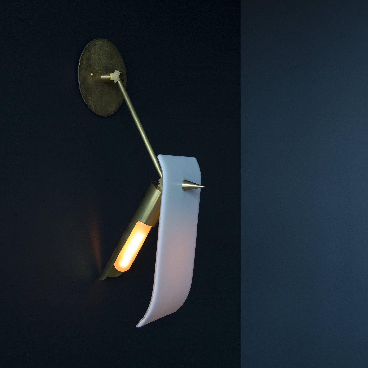 Materia Slice Lighting | Sconce II | Brass