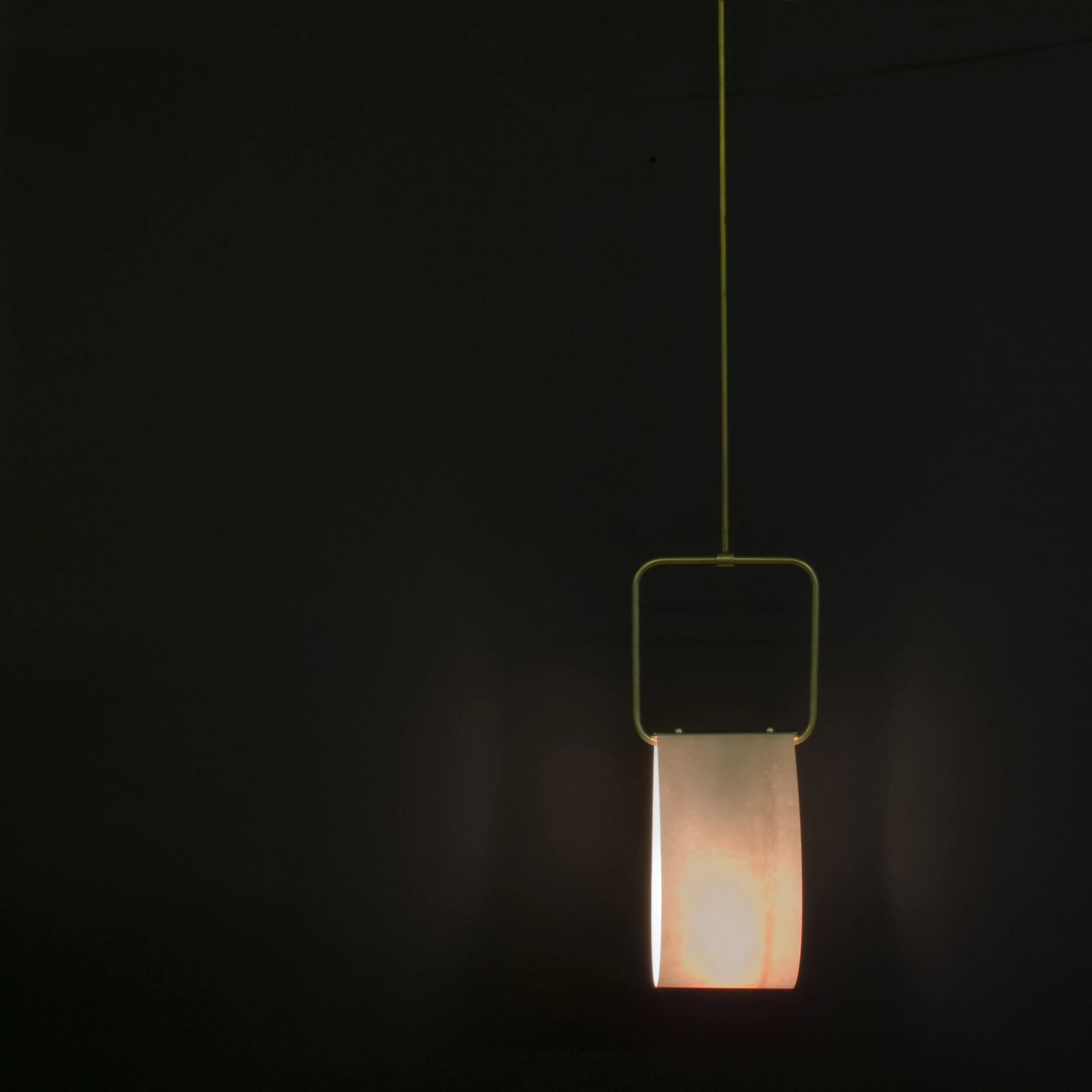 Materia Loop Lighting | Parchment and Brass
