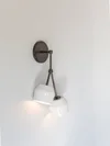 Materia Forchette Lighting | Sconce II | Porcelain and Brass