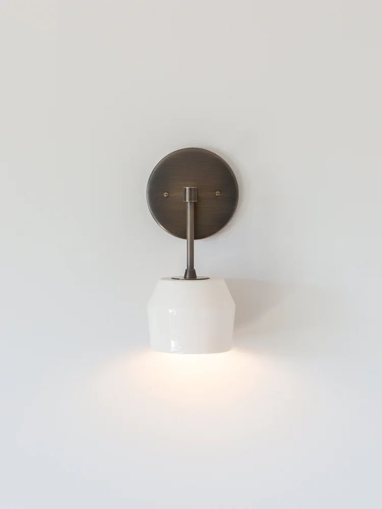 Materia Forchette Lighting | Sconce I | Porcelain and Brass