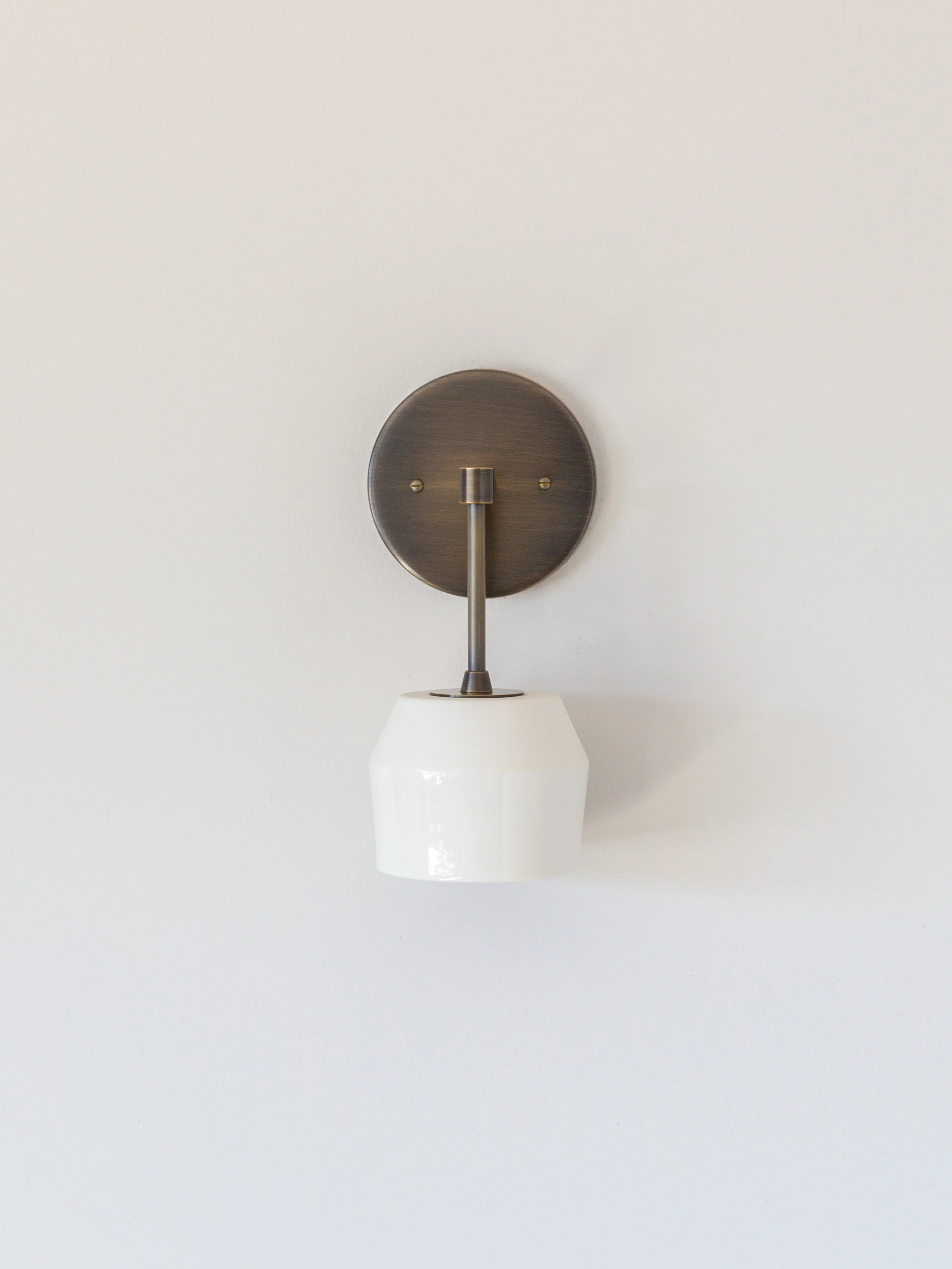 Materia Forchette Lighting | Long Sconce | Porcelain and Brass