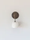 Materia Forchette Lighting | Long Sconce | Porcelain and Brass