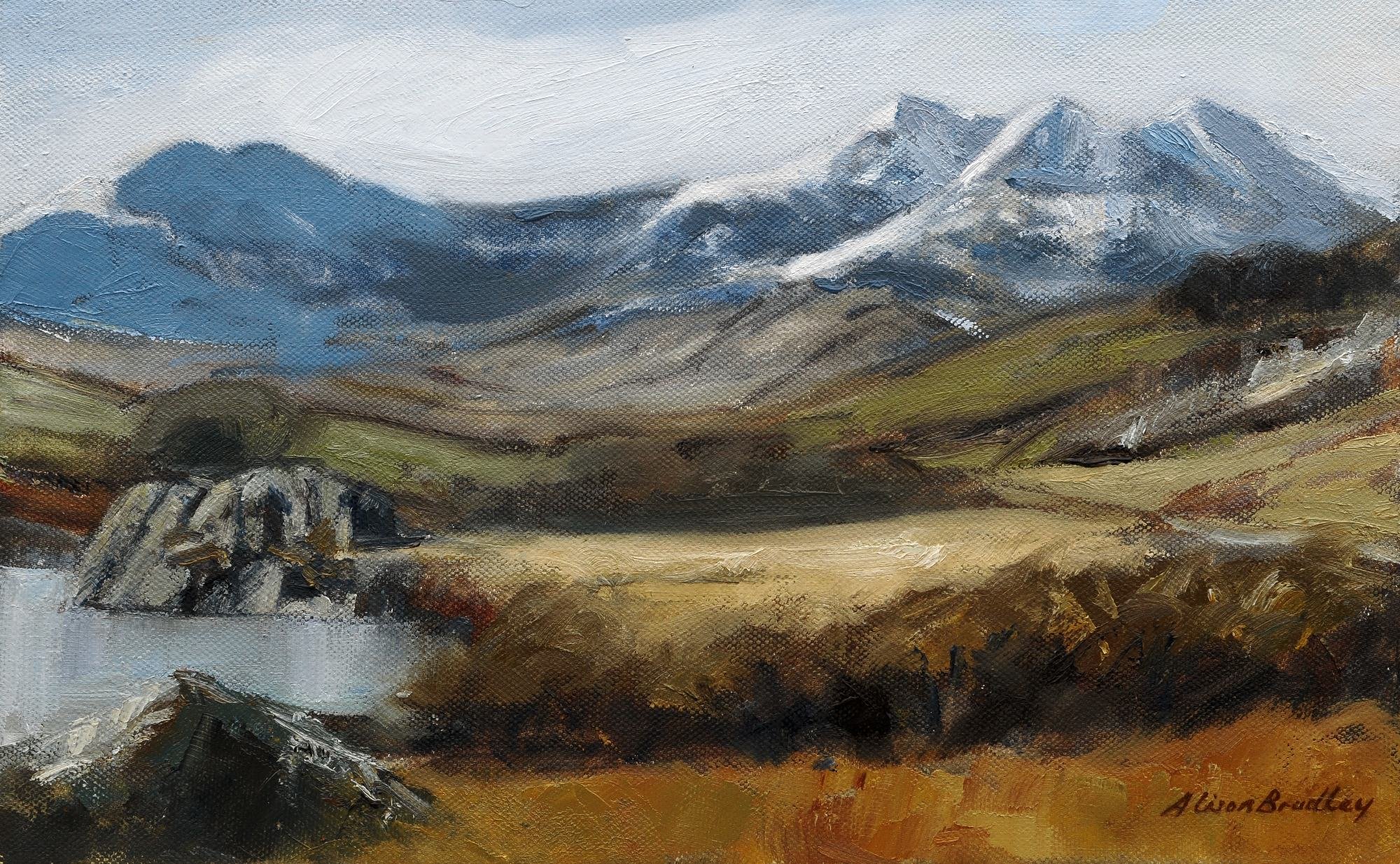 Sweatshirt - Late Winter Sun, Snowdon — Alison Bradley Gallery