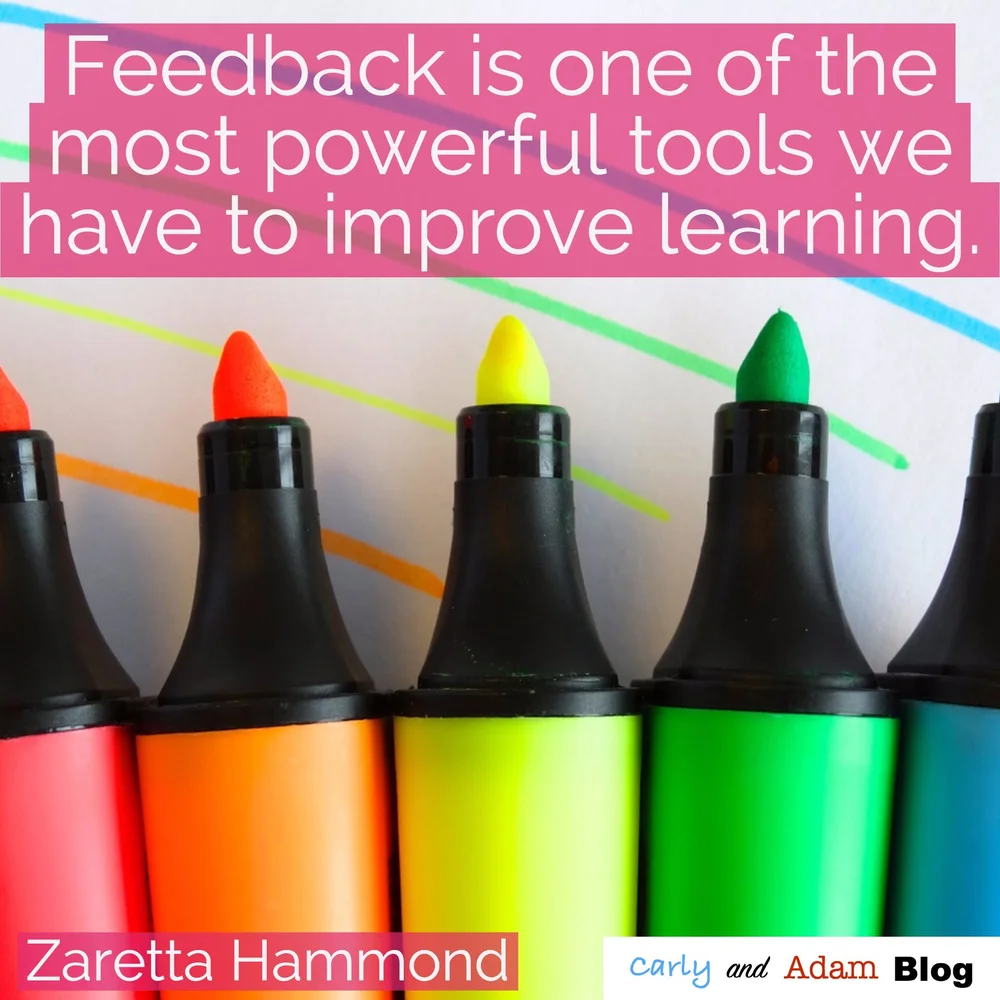 How to Give Feedback to Boost Student Achievement — Carly and Adam