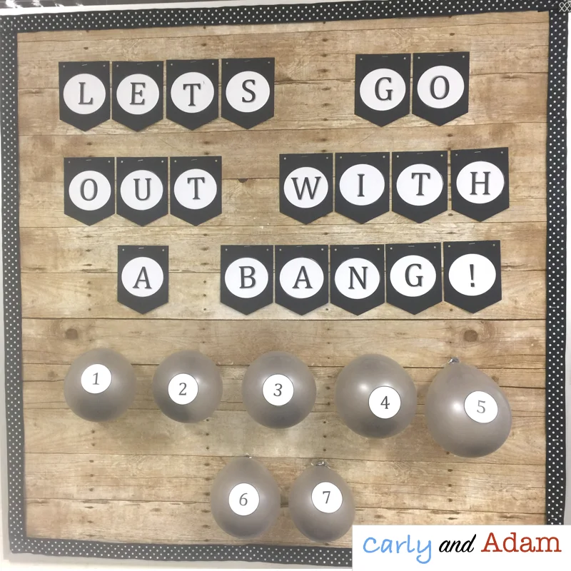 End of the Year Balloon Pop Countdown {FREEBIE} — Carly and Adam