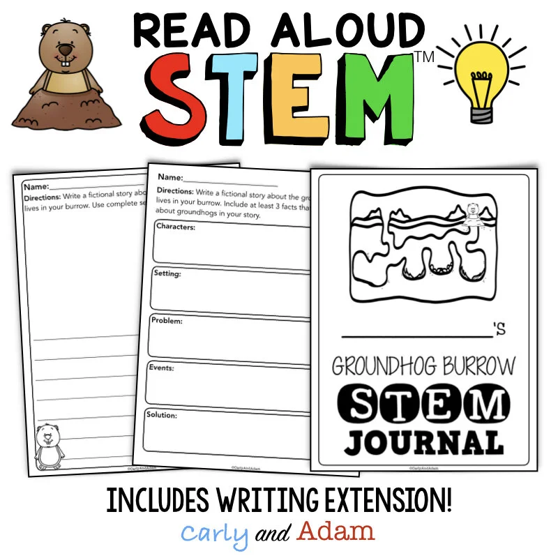 Groundhog Burrow READ ALOUD STEM Activity — Carly and Adam