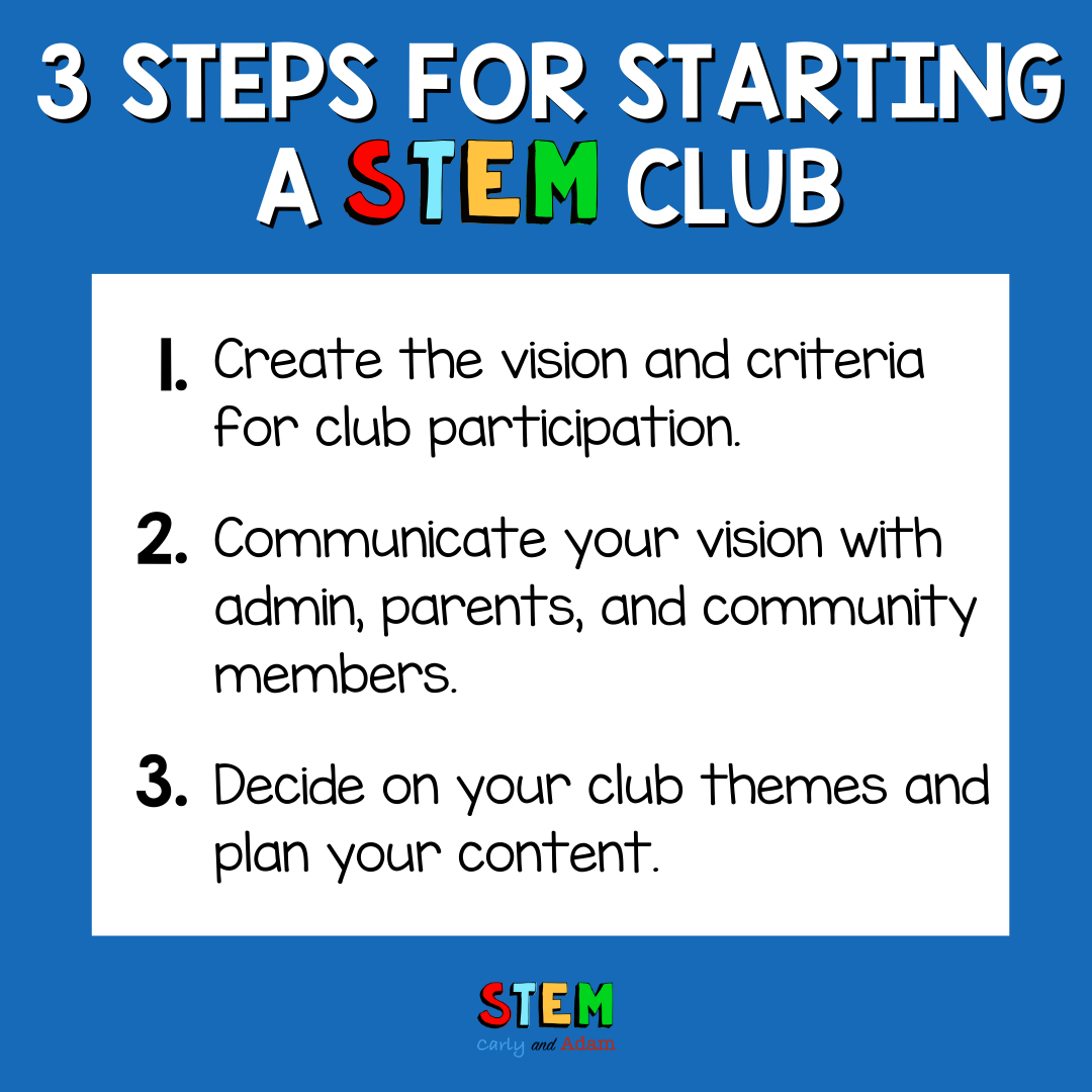 How to Start an Elementary STEM Club — Carly and Adam