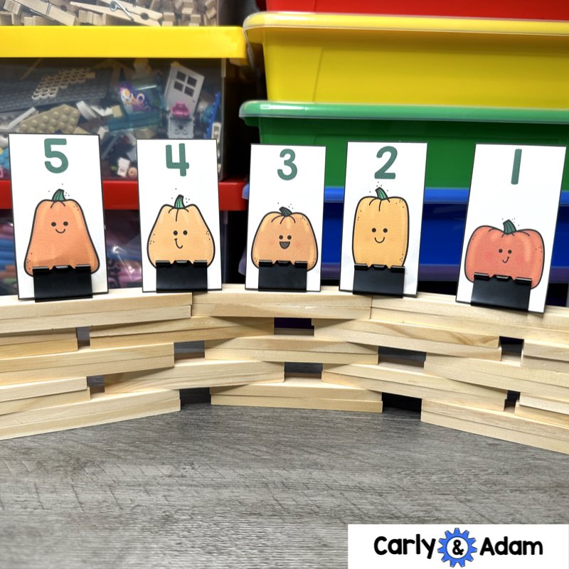 5 Little Pumpkins STEM Challenge — Carly and Adam