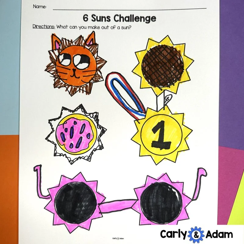 No Prep Solar Eclipse Activities for Kids (Creativity Challenges ...