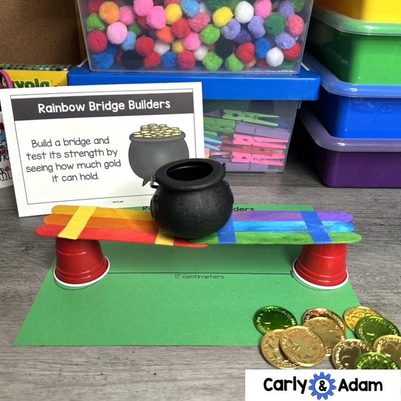 St. Patrick's Day STEM Centers — Carly and Adam