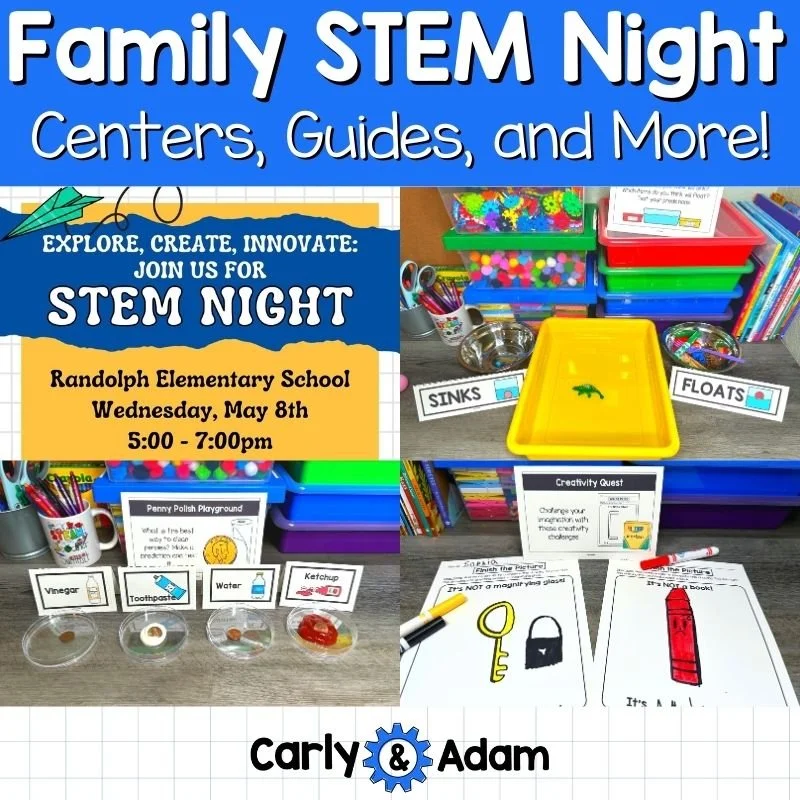 FREE Family STEM Night Planning Guide — Carly and Adam