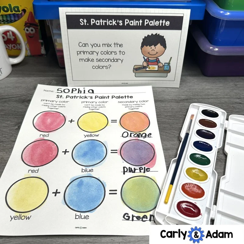 St. Patrick's Day STEM Centers — Carly and Adam