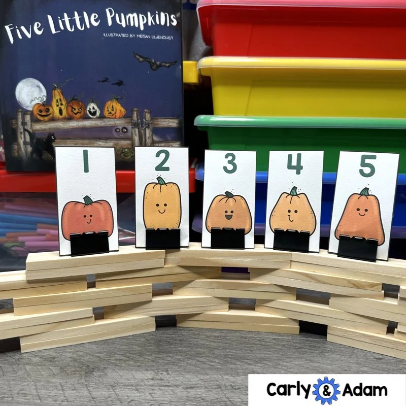 5 Little Pumpkins STEM Challenge — Carly and Adam