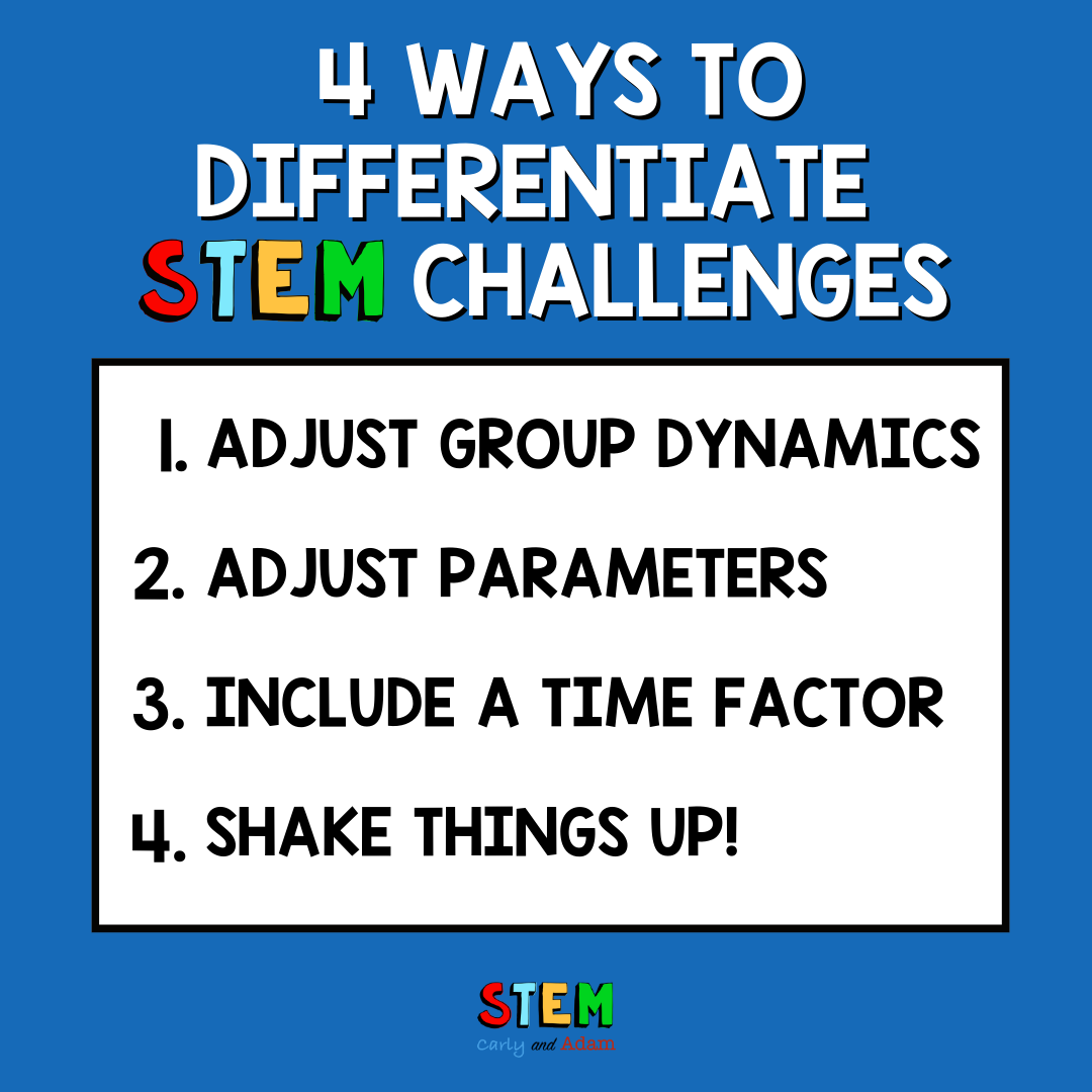 4 Ways to Differentiate a STEM Challenge — Carly and Adam