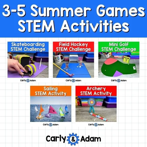 Summer Games STEM Challenges for K-2 (Kindergarten, First Grade, and ...