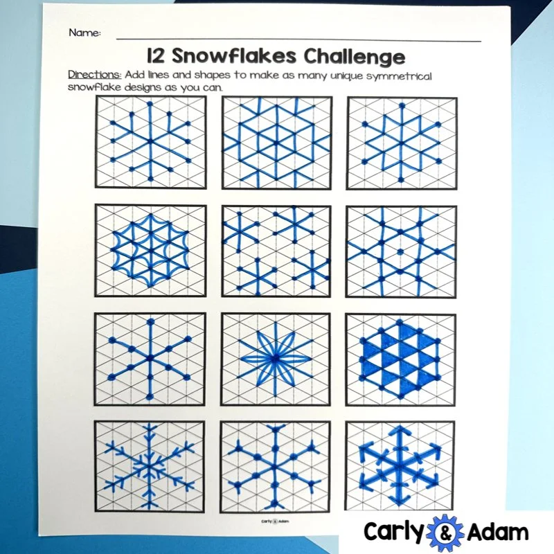 Snowflake Bentley STEM Activity (Build a Snowflake) — Carly and Adam