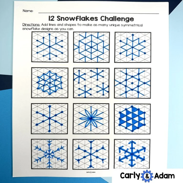Snowflake Bentley STEM Activity (Build a Snowflake) — Carly and Adam