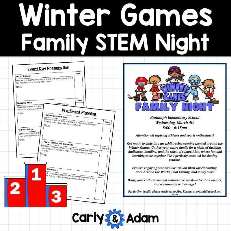 Winter Games Family STEM Night — Carly and Adam