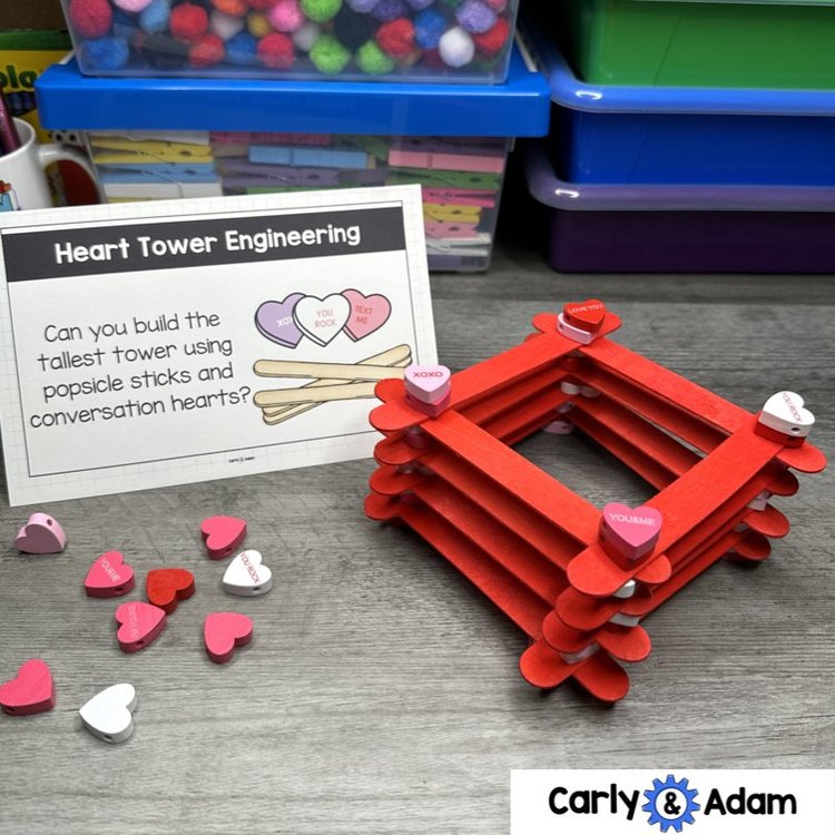 Valentine's Day STEM Centers — Carly and Adam