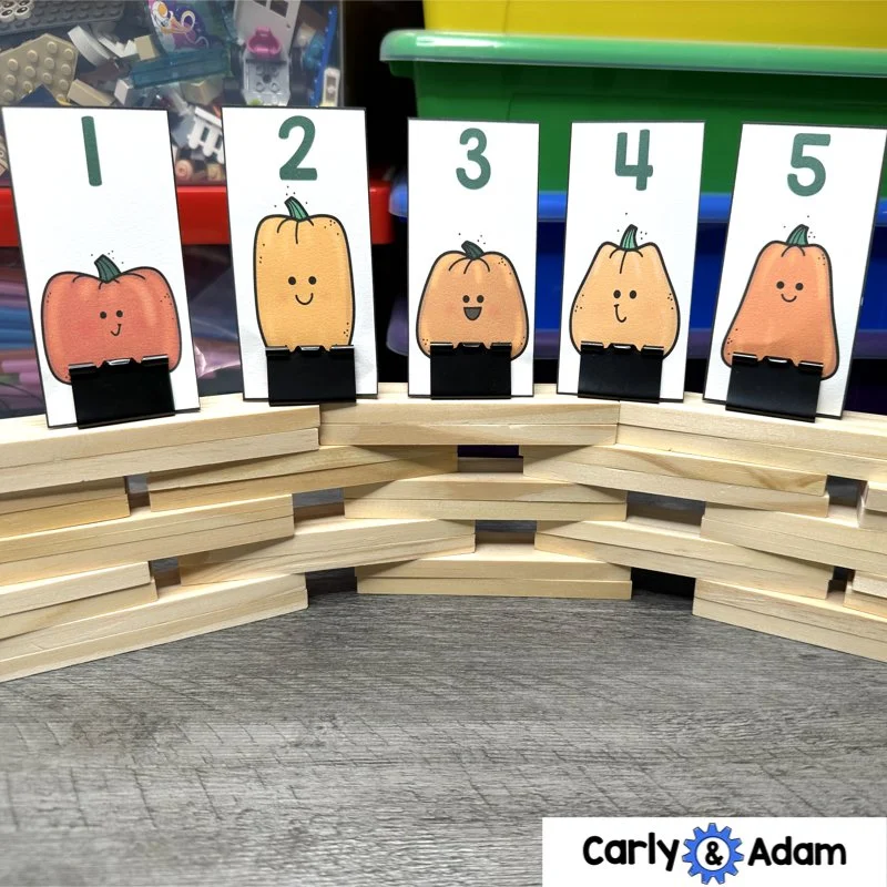 5 Little Pumpkins STEM Challenge — Carly and Adam