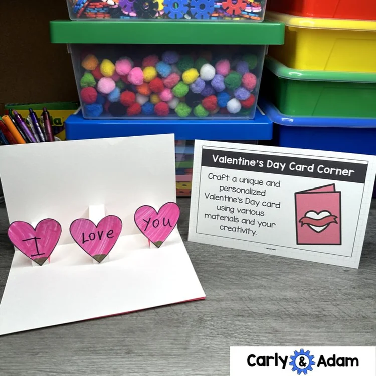 Valentine's Day STEM Centers — Carly and Adam