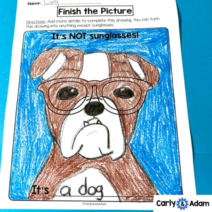 FREE Finish the Picture Activity by Carly and Adam — Carly and Adam