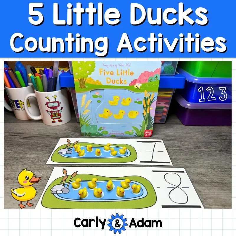 Preschool Counting Activities for Spring: Printable Ducks & Frogs ...