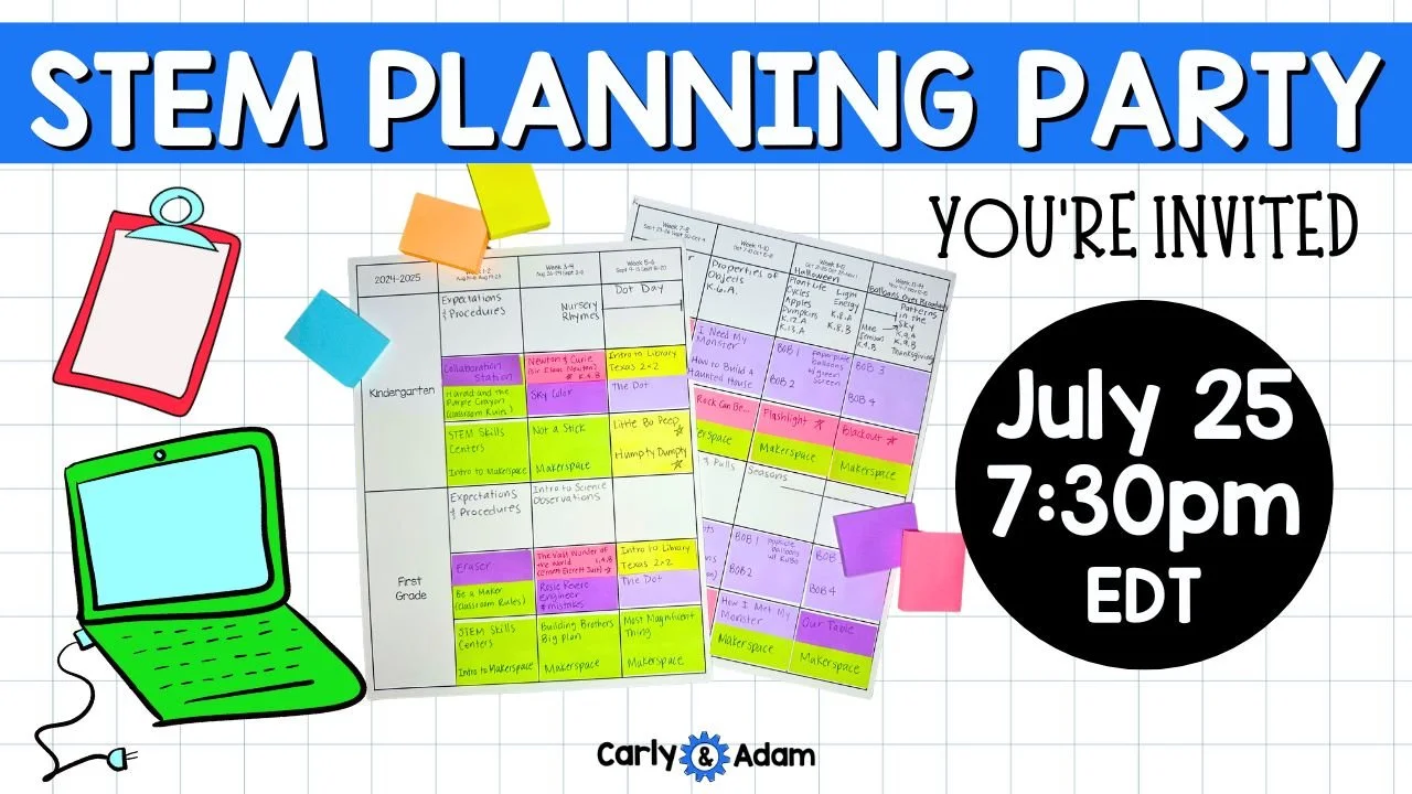 STEM Planning Party 2024 Guide | Partner With Us Today — Carly and Adam