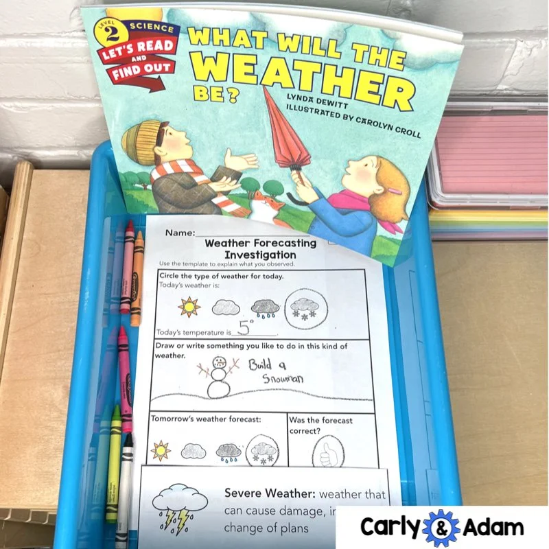 Kindergarten Weather Investigations — Carly and Adam