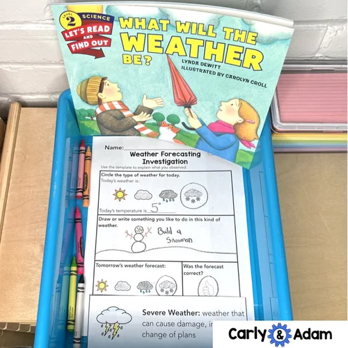 Kindergarten Weather Investigations — Carly and Adam