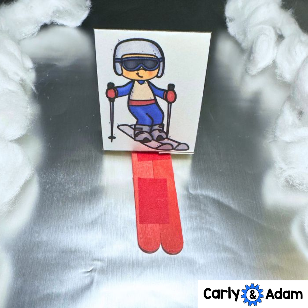 Downhill Skiing Winter Games STEM Challenge for Kids — Carly and Adam