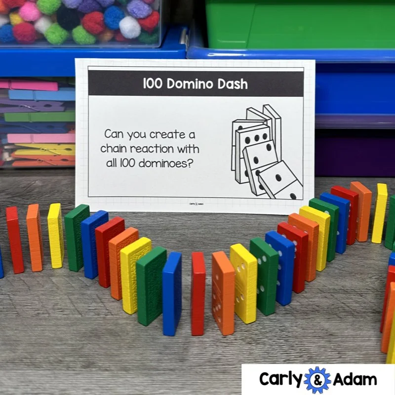 100th Day of School STEM Centers — Carly and Adam