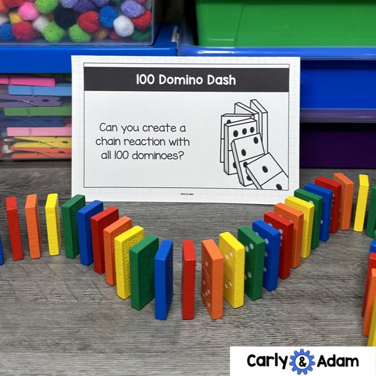 100th Day of School STEM Centers — Carly and Adam