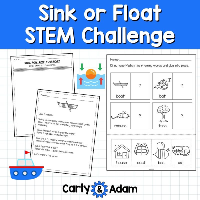 Sink or Float STEM Challenge — Carly and Adam