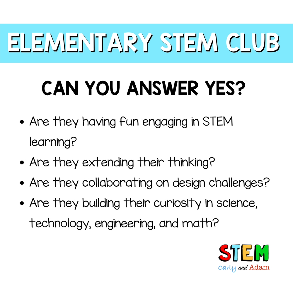 How to Start an Elementary STEM Club — Carly and Adam