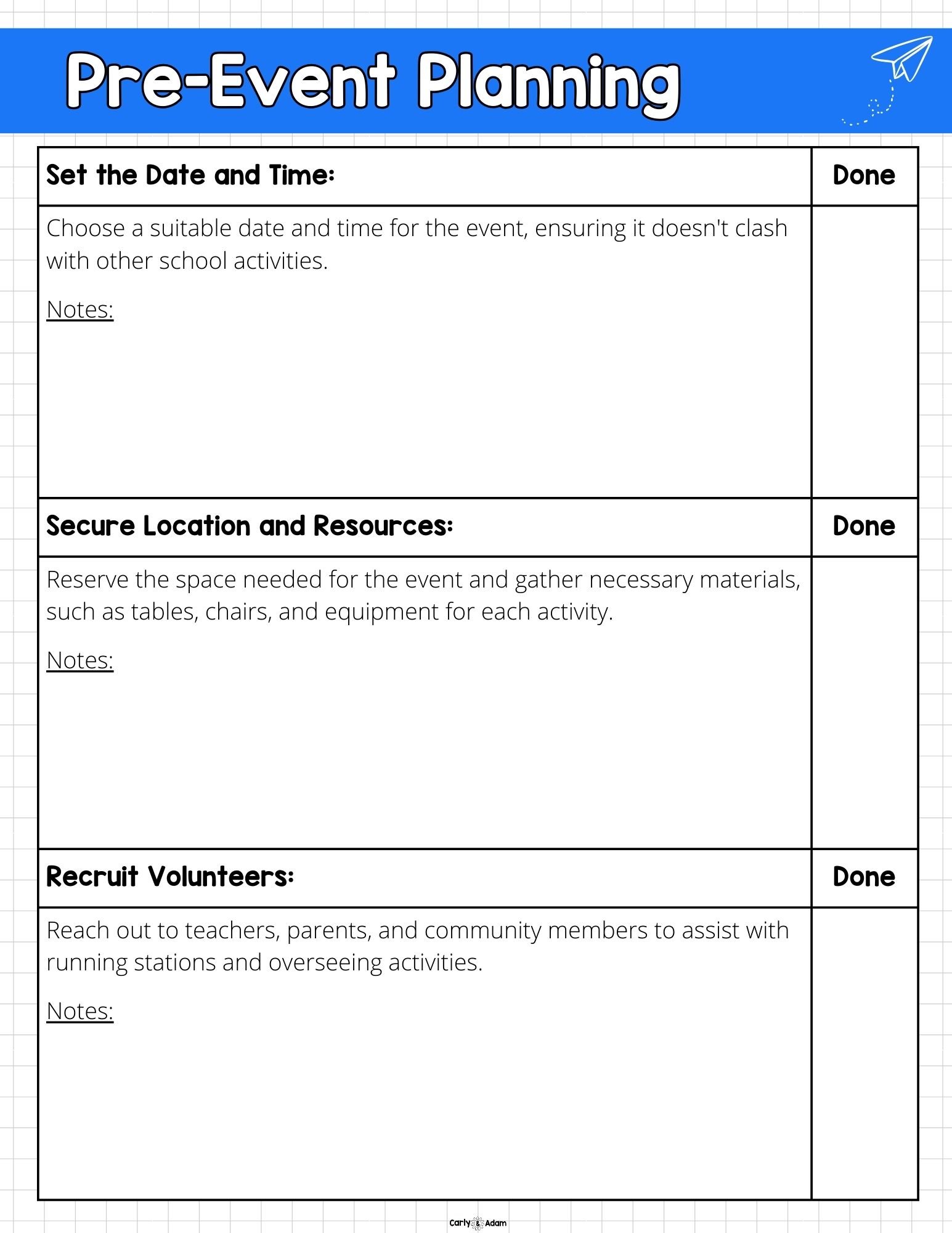 FREE Family STEM Night Planning Guide — Carly and Adam