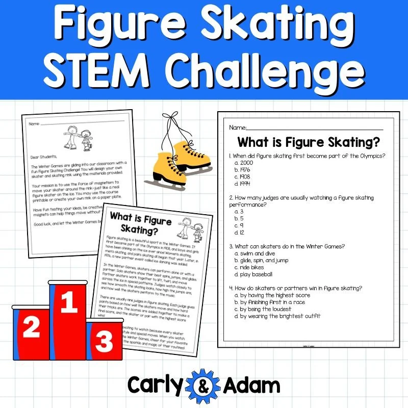 Winter Olympics Figure Skating STEM Activity for Kids — Carly and Adam